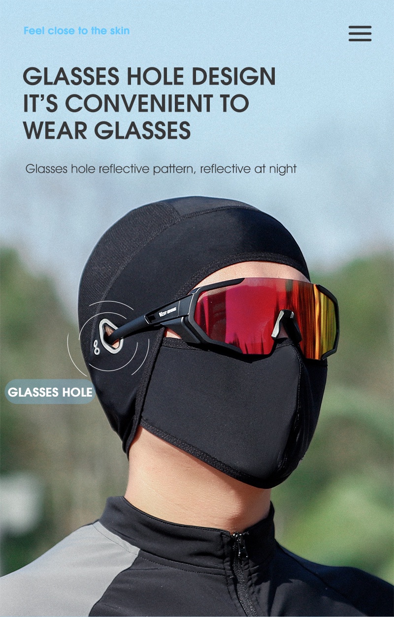 WEST BIKING Sun Protection 360° Mask Bike Balaclava Full Face Mask Men ...
