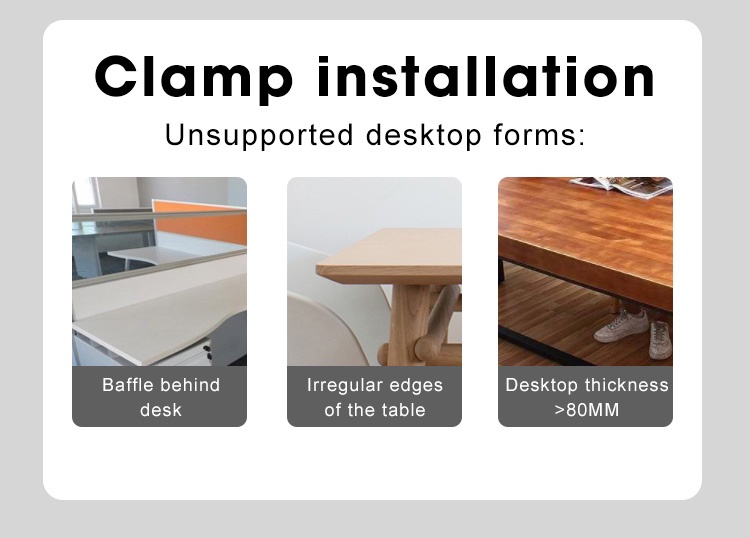 Monitor and Laptop Stand Tray Desk Mount Adjustable Laptop Monitor ...