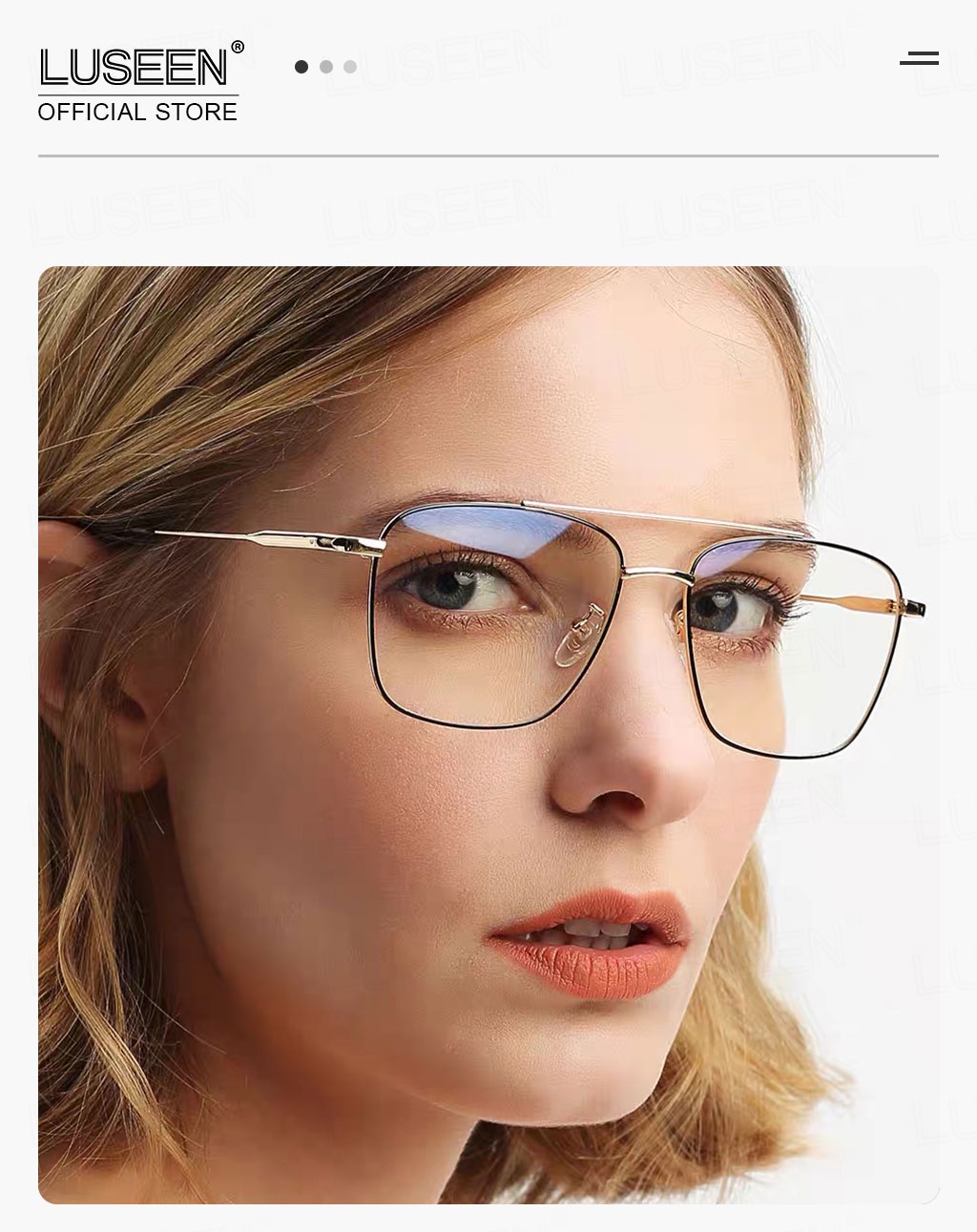 LUSEEN Anti Radiation Eyeglass Photochromic Eye Glasses for Woman and ...