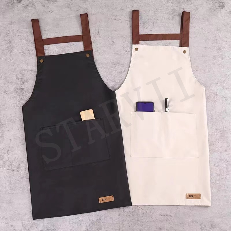 「Ready Stock」Premium Waterproof Kitchen Apron, Durable Cotton Canvas ...