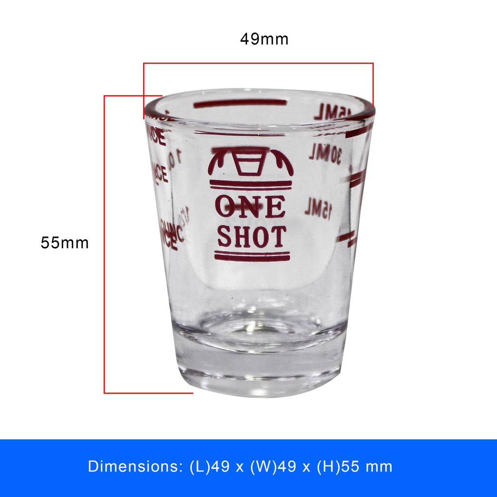 Shot glass 45ml (1.5oz) | Shopee Philippines