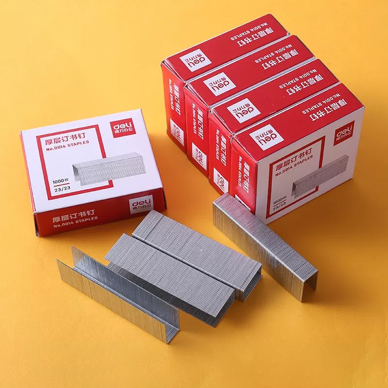 Deli E0014 Staple Wire 23/23 Staples 1000/Box Stationery School Office ...