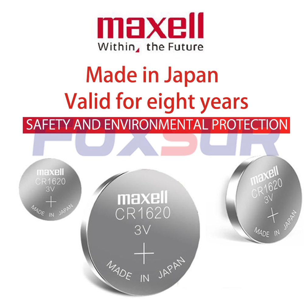 Maxell CR1620 3V Lithium Coin Cell Watch Batteries Maxell 1620 | Shopee ...