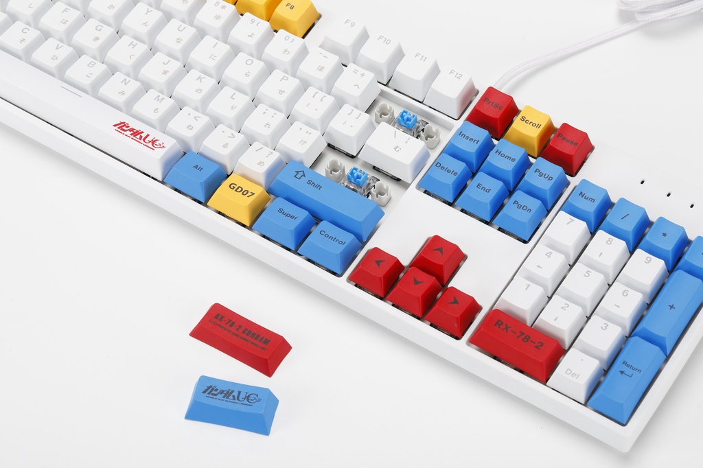 Zeus x Gundam RGB Backlit Mechanical Gaming Keyboard 104 Keys Blue ...