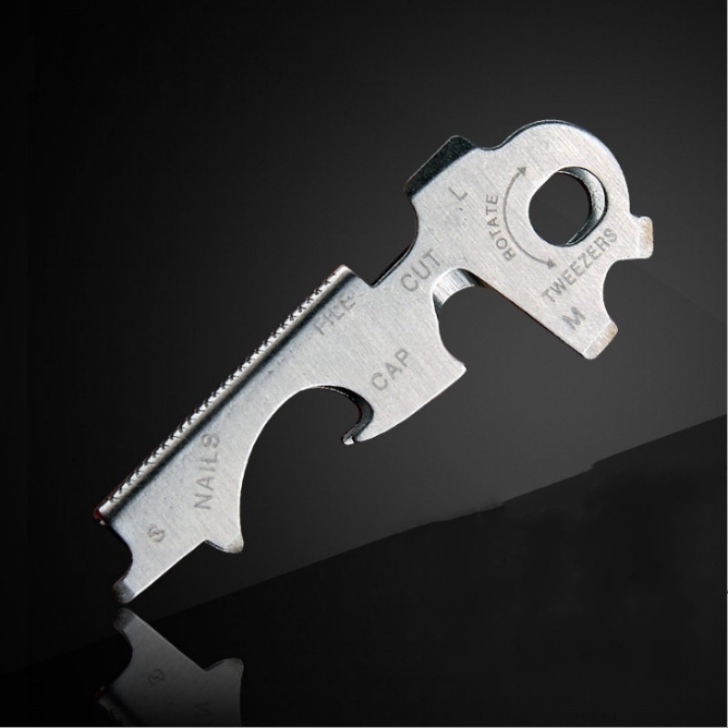 8 in 1 Multi Tool Key Stainless Steel Outdoor Multi-functional Tool ...