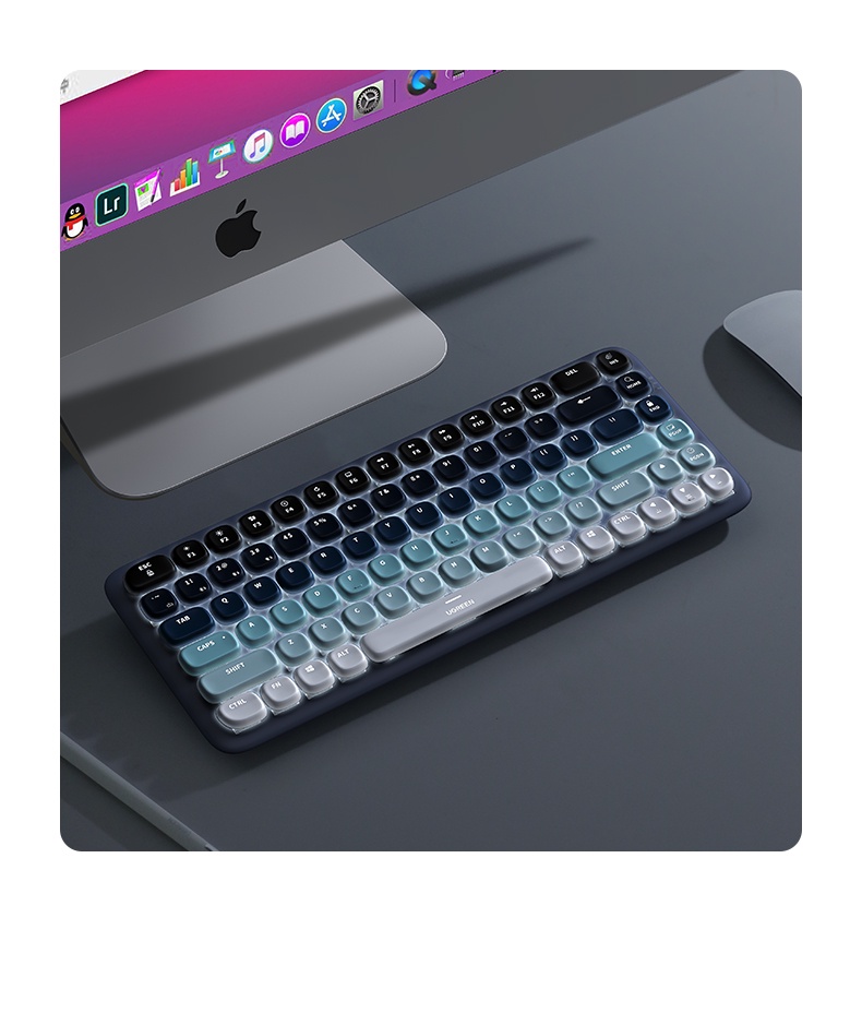Ugreen FUN Bluetooth wireless rechargeable mechanical keyboard 84 keys ...