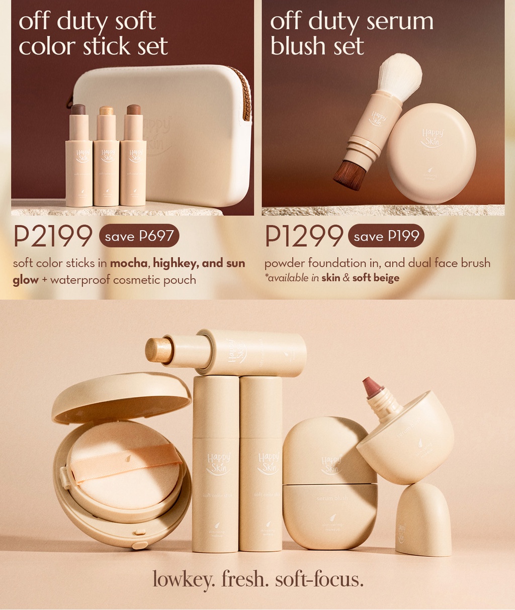 Happy Skin Off Duty Powder Foundation Duo (Powder Foundation + Dual ...
