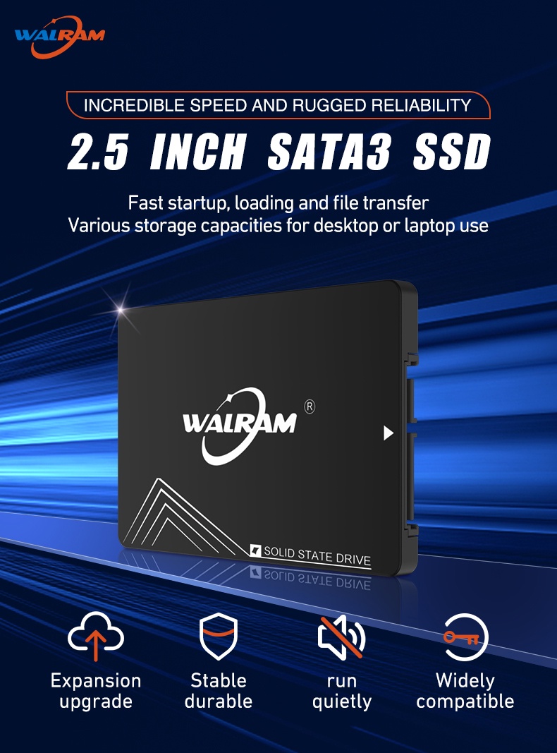 Walram 1TB Solid State Drive Slot SATA3 256GB 480GB 512GB HDD 2.5" Hard ...