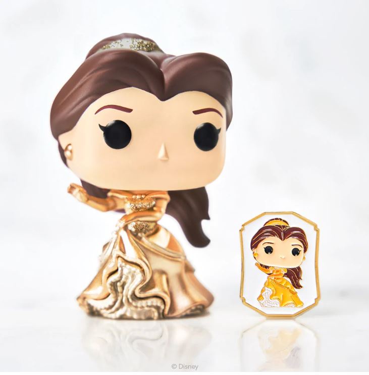 Funko Pop! Disney Ultimate Princess: Belle (Gold) with Pin Funko ...