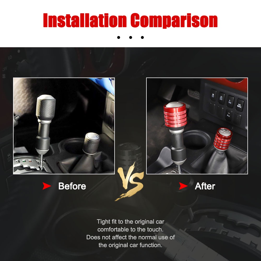Aluminum Alloy Car Gear Head Shift Knob Protection Cover Sleeve For ...