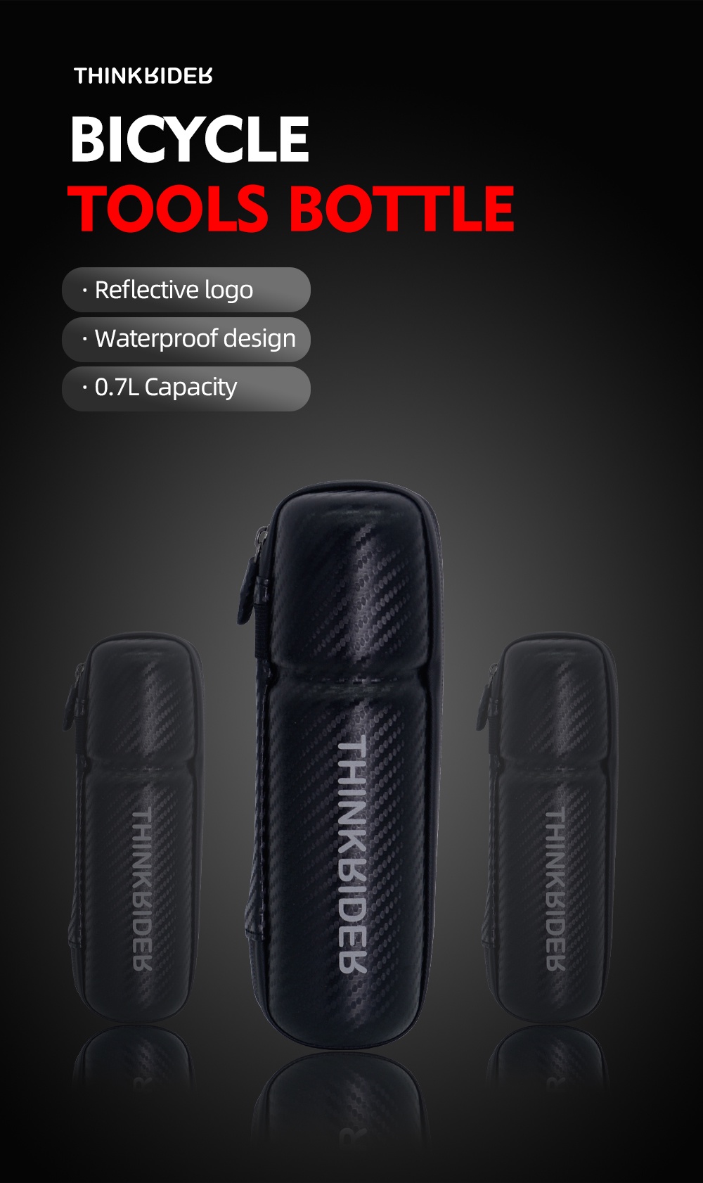 ThinkRider Storage Box Cycling Tools Capsule Bottle Mutil Outdoor Tool Apply Cans Store Keys ...