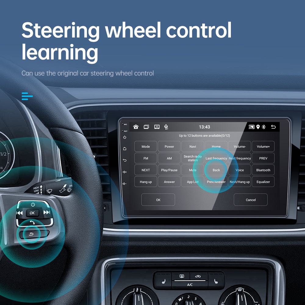 GEARELEC 2 Din Android Car Stereo With Bluetooth/GPS/FM Touch Screen ...