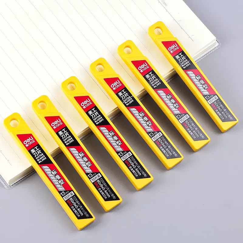 Deli Cutter Blade Hard SK5 Steel Blade 10pcs/Box E2015/E2017/E2011 ...