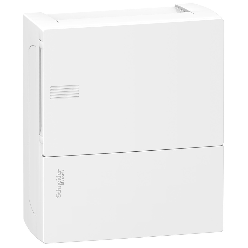 Schneider Enclosure, Resi9 MP Surface 1 Row of 8 Modules IP40 (MIP12108 ...