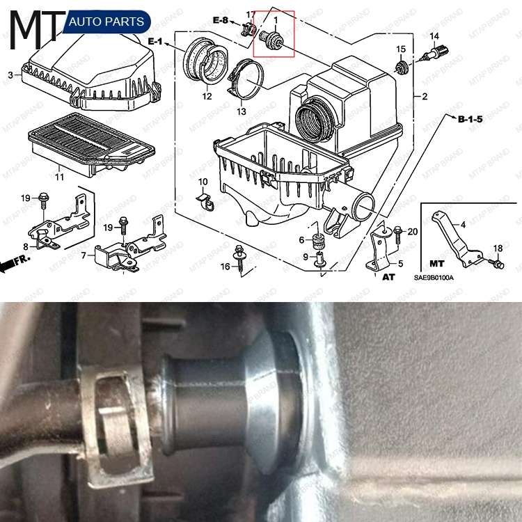 MTAP Breather Pipe Grommet 17136-REJ-W00 For HONDA JAZZ/FIT SAA TF0 GK5 ...