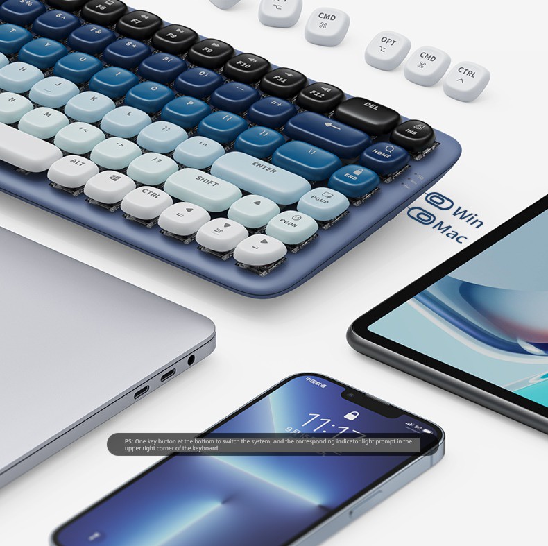 Ugreen FUN Bluetooth wireless rechargeable mechanical keyboard 84 keys ...