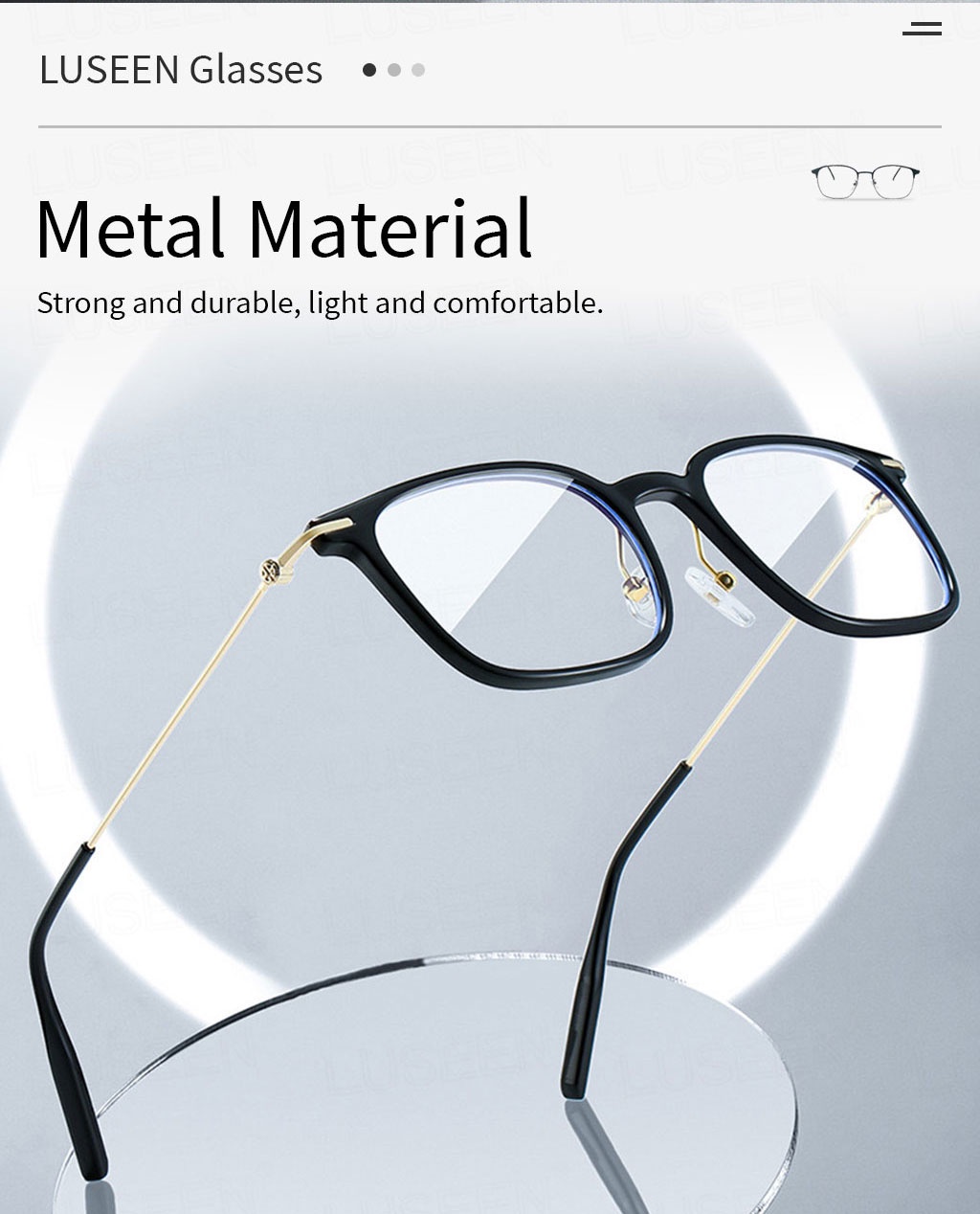 LUSEEN Photochromic Anti Radiation Eyeglass For Woman And Men TR ...