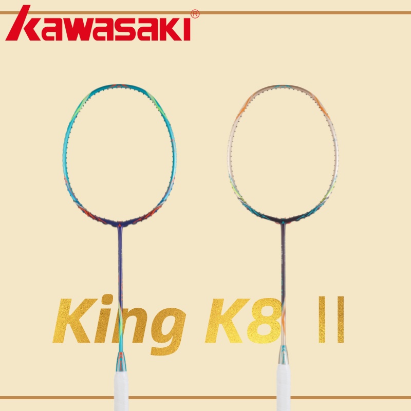 Kawasaki Badminton Racket King K8&K8? 40t 18-30lbs For Professional ...
