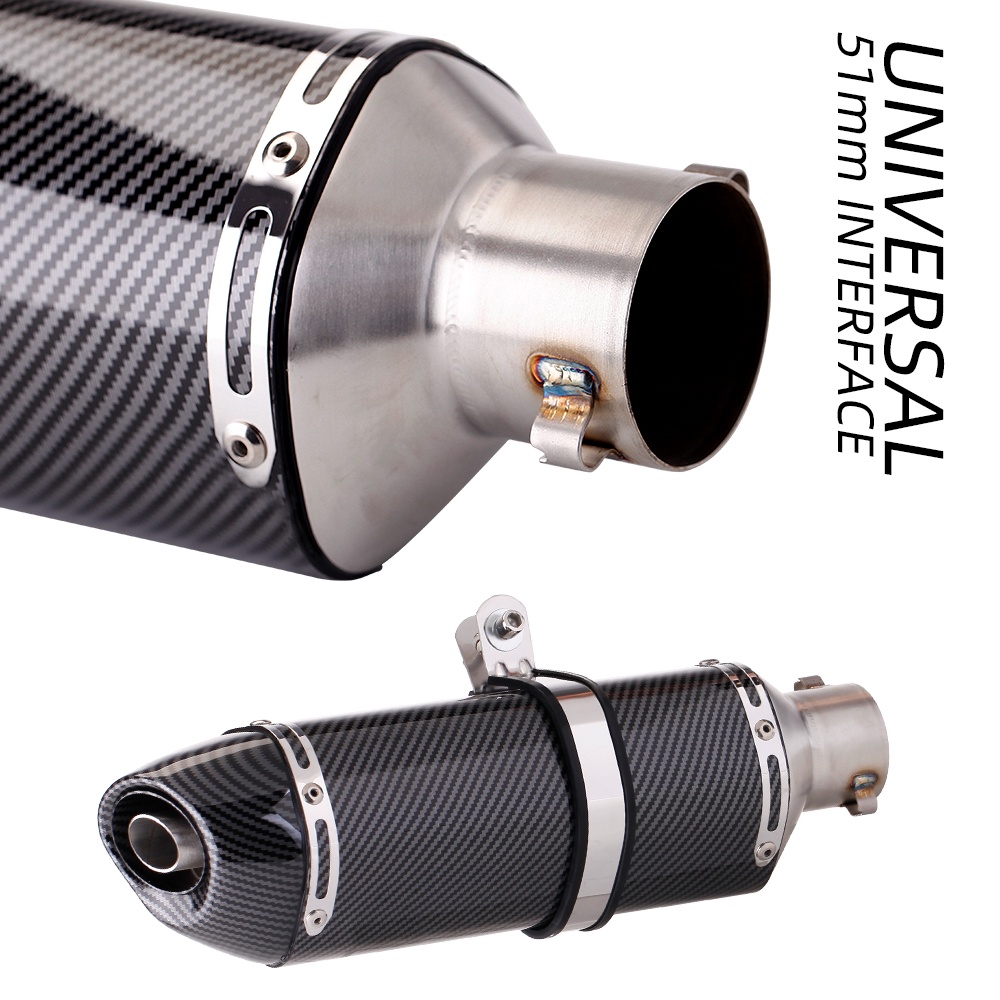 Yoshimura R77 51mm Universal Motorcycle Exhaust Muffler Stainless Steel Silencer With DB Killer ...
