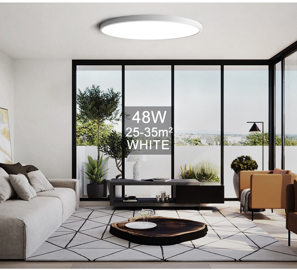 20in Modern Ultrathin LED Ceiling Light Super Bright Bedroom living ...