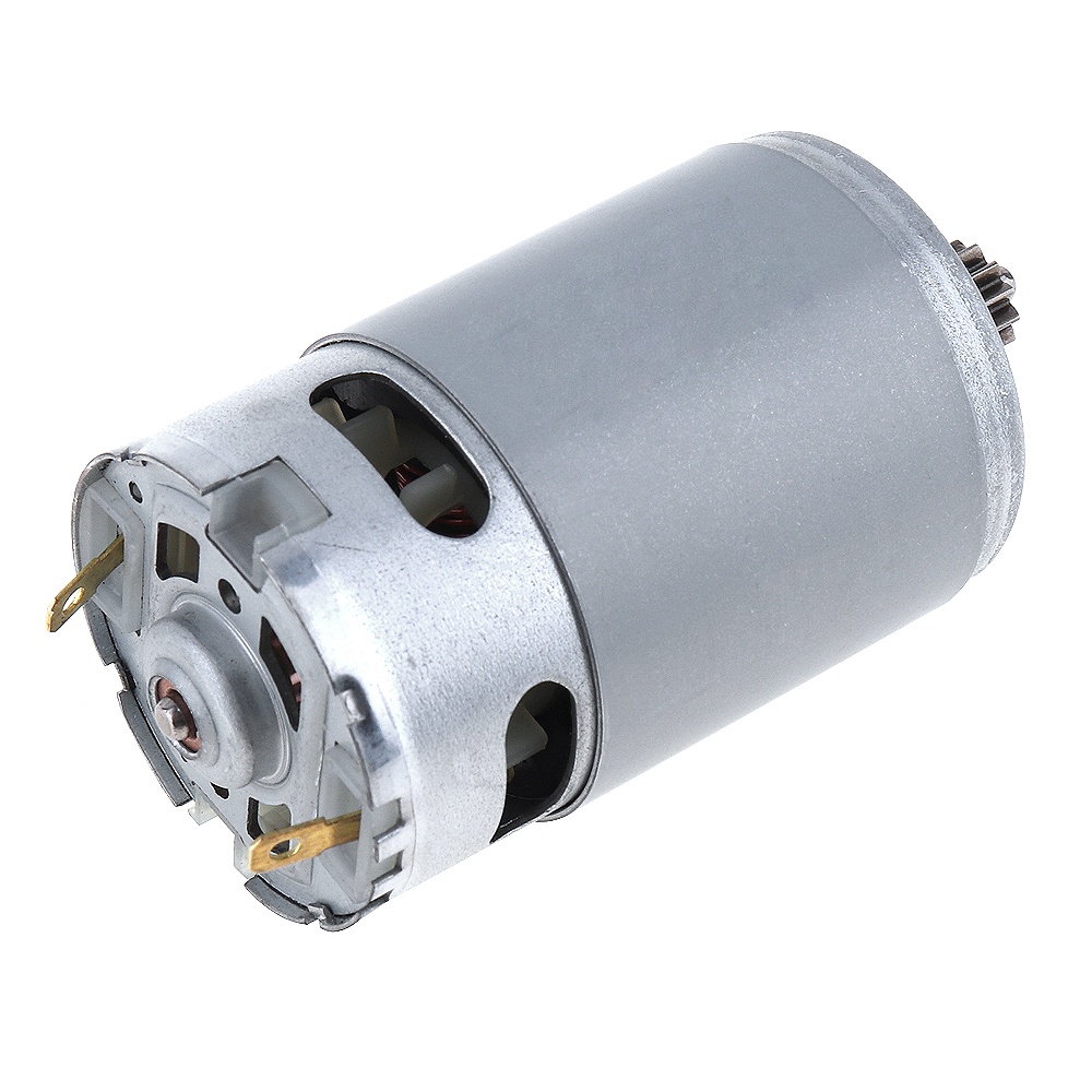 RS550 12V/16.8V/21V/25V 19500 RPM DC Motor with Two-speed 12 Teeth and ...