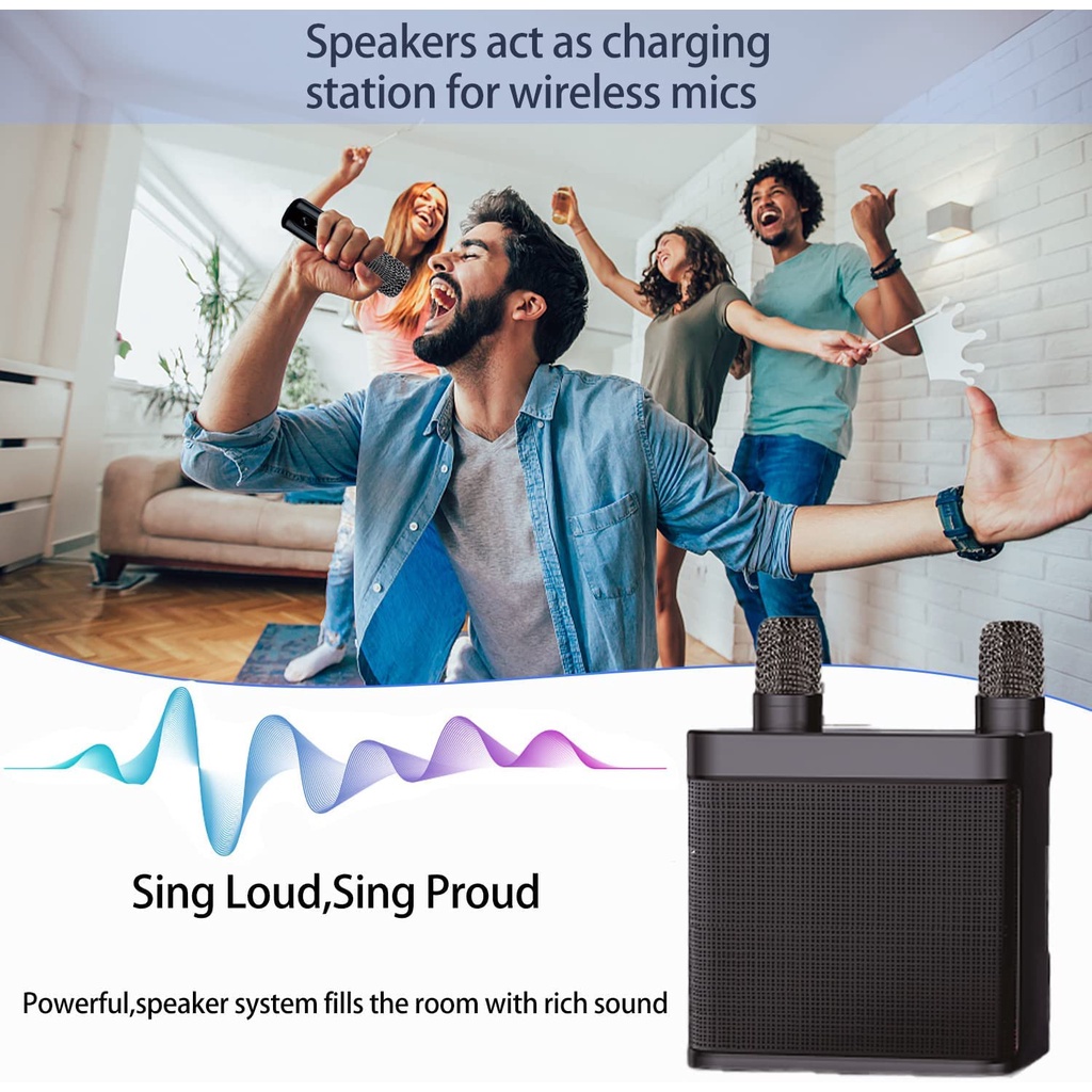 Su-Yosd YS-203 Family Party KTV Equipment Wireless Microphone Bluetooth ...