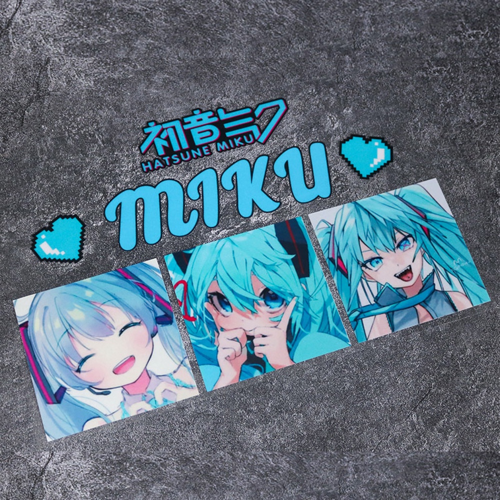 Hatsune Miku Two-Dimension Cartoon Sticker Windshield Car Door Stickers ...