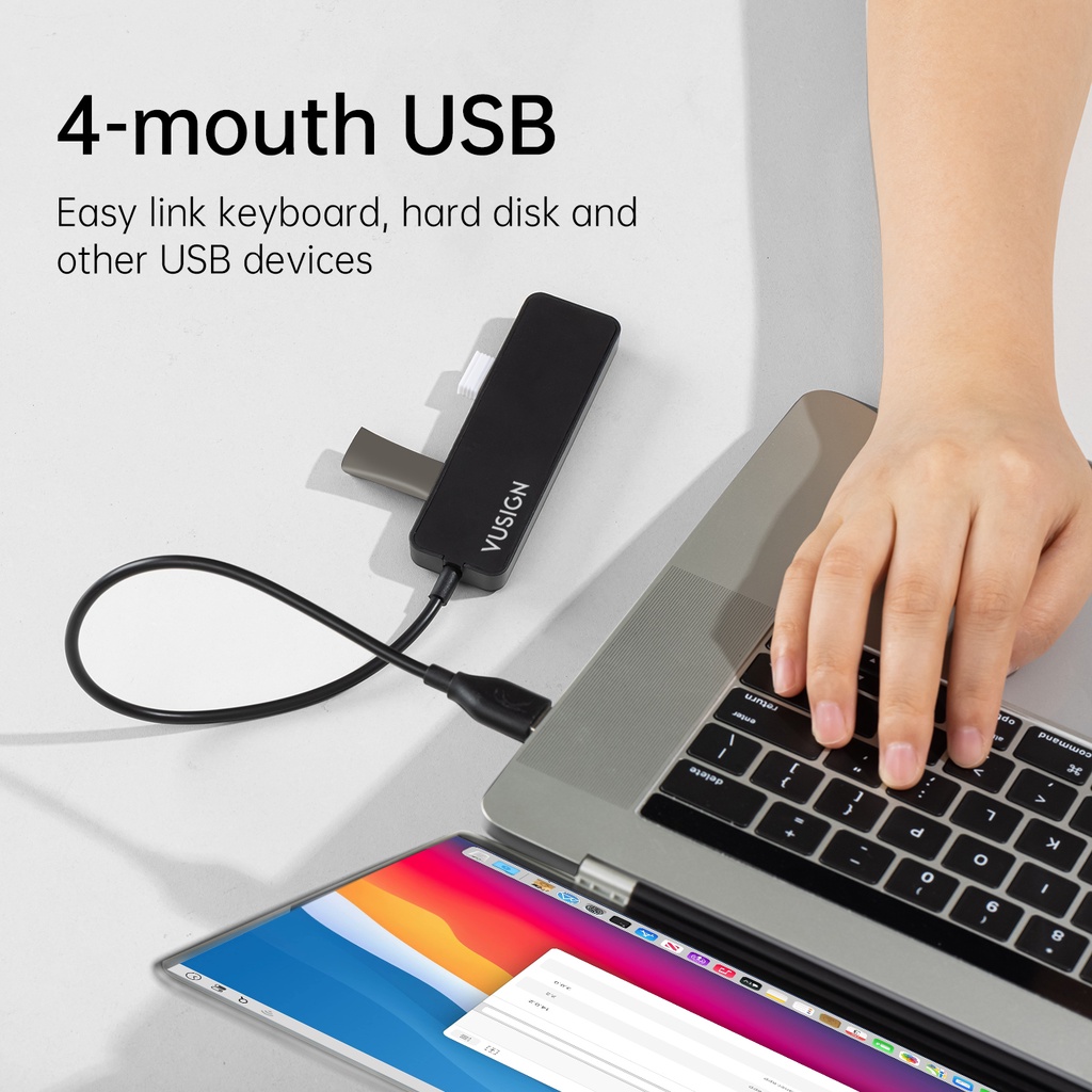 Deli 3 USB 2.0 Ports Hub Compatible With 3.0 Ports Plug And Play Otg ...