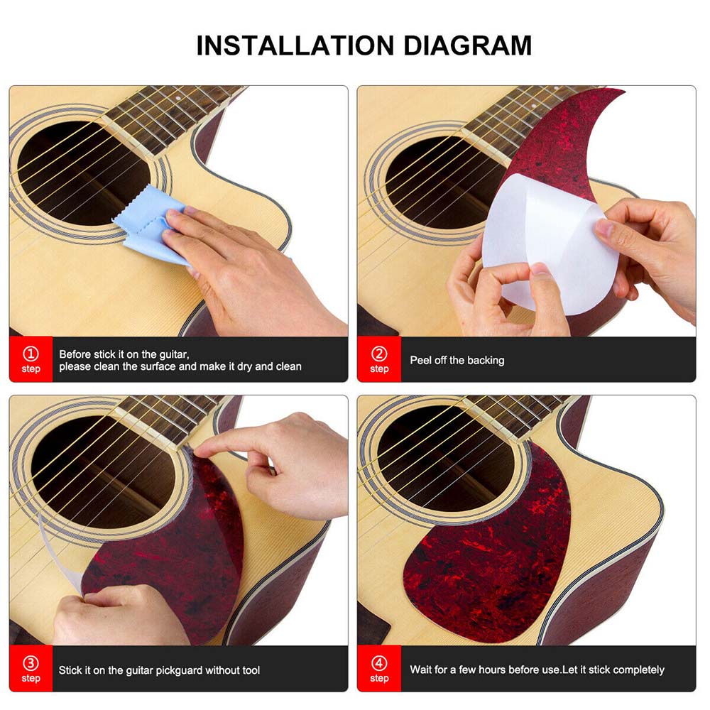 RIXTON Guitar Pickguard Self-adhesive Pick Guard Scratch Plate ...