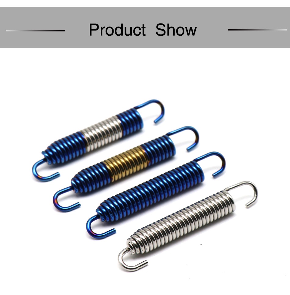 MOTOPARTS SHOP Motorcycle Stainless Steel Exhaust Pipe Muffler Silencer ...