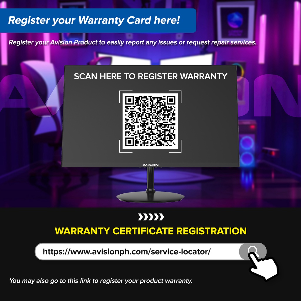 Avision 24inch Full HD LED Monitor 24G5F | Shopee Philippines