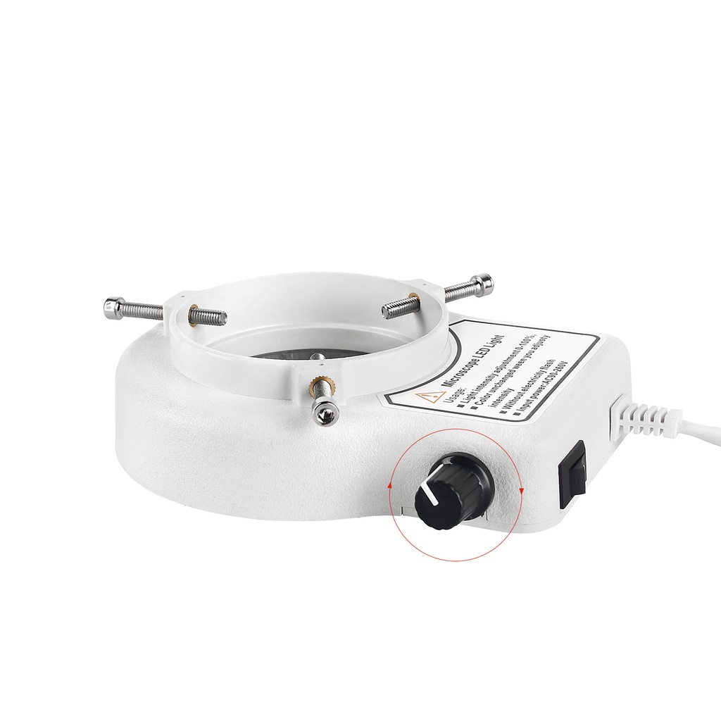LED Ring Lamp For Microscope Brightness Adjustable Lamp CCD Camera Fill ...