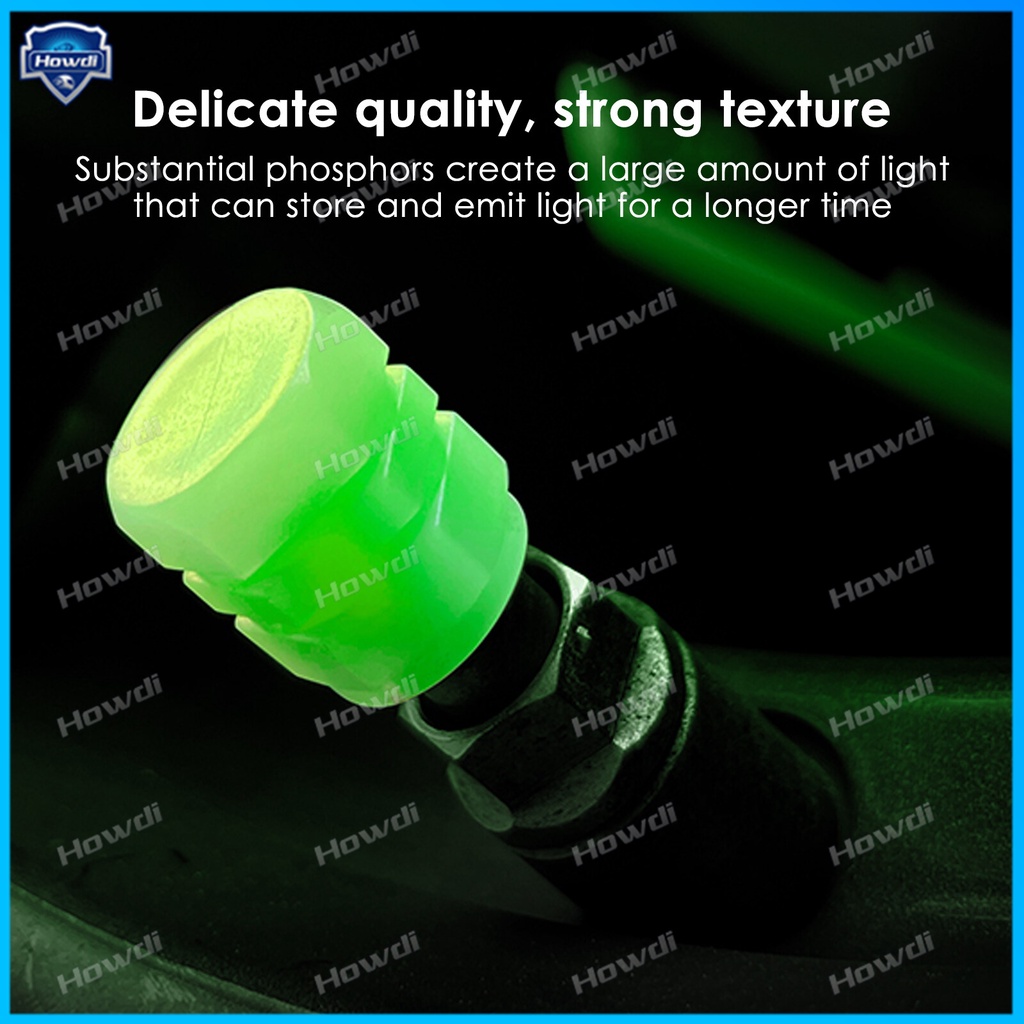 1PC Universal Luminous tyre Valve Cap Car Wheel Hub Glowing Dust-proof ...