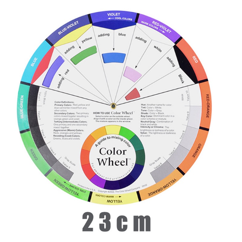 Color Matching Wheel Basic Chromatography Color Wheel Card Color ...