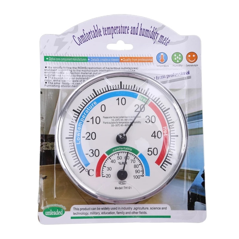 KIPRUN Thermometer Hygrometer 2 in 1 Temperature Analog Humidity ...