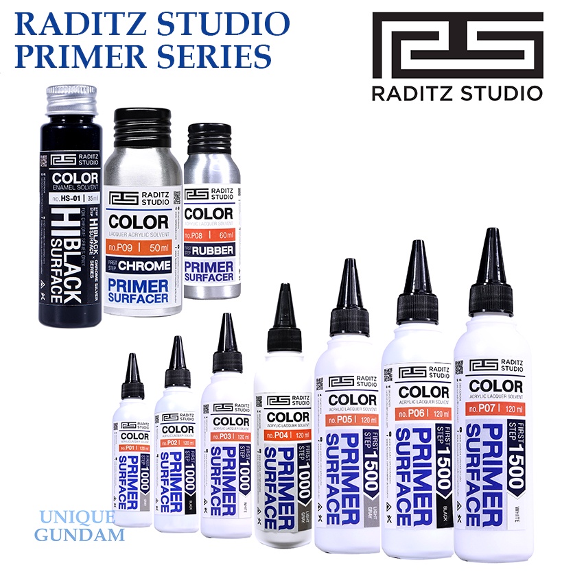 [RADITZ STUDIO] PRIMER SURFACE SERIES Pre-Thinned Paint For Gundam ...