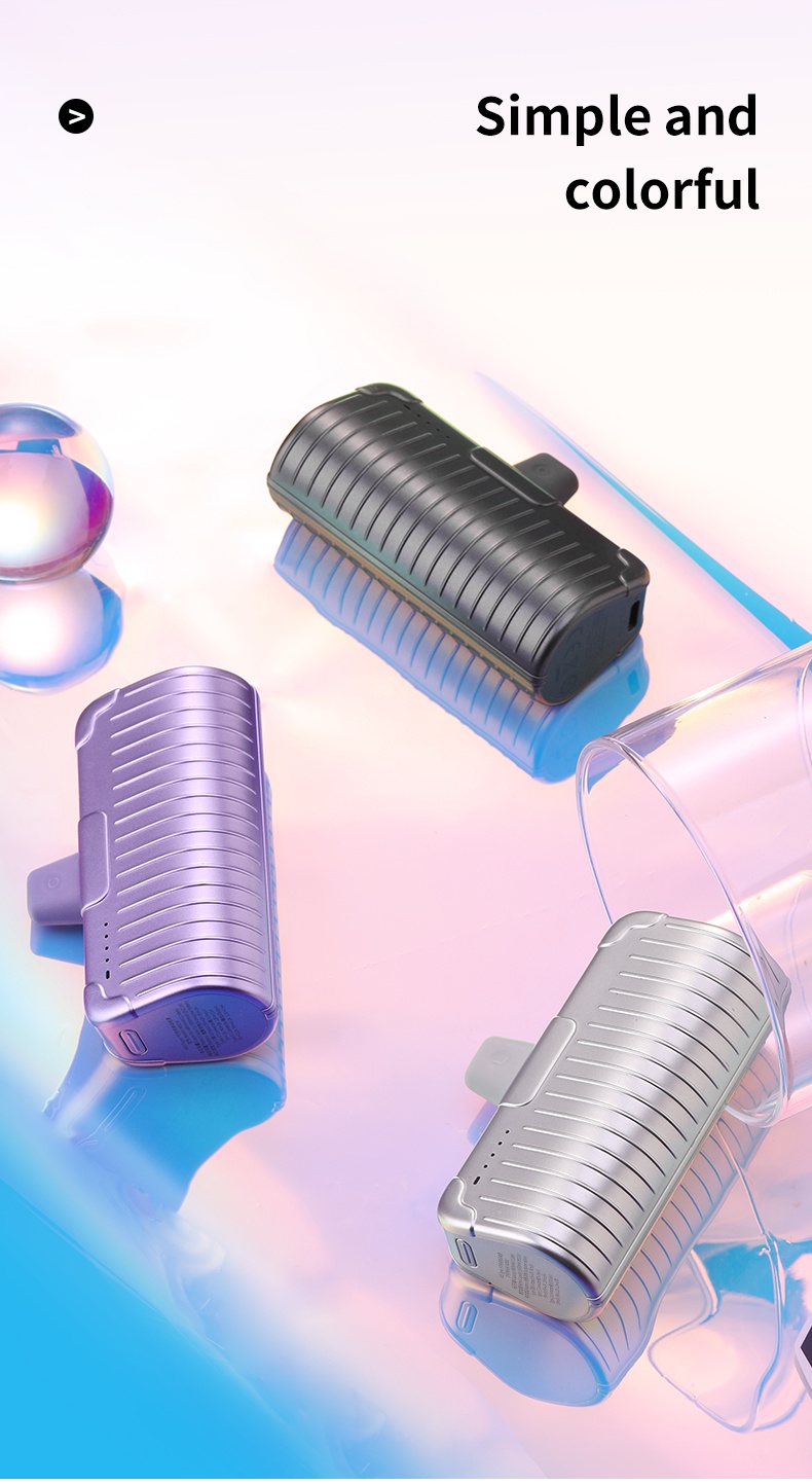 Rock Space Portable Mini Powerbank 4800mAh P85 Type-C/P86 Lightning ...