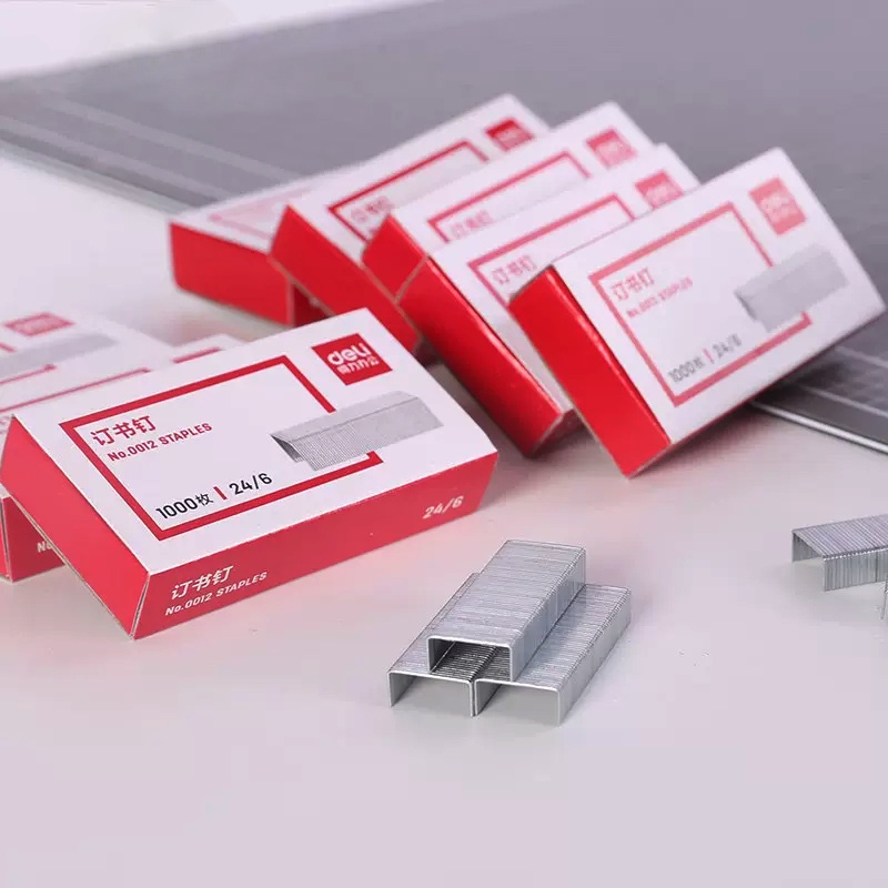 Deli 1000PCS/BOX Staple 24/6 School Office Supplies E0012N | Shopee ...