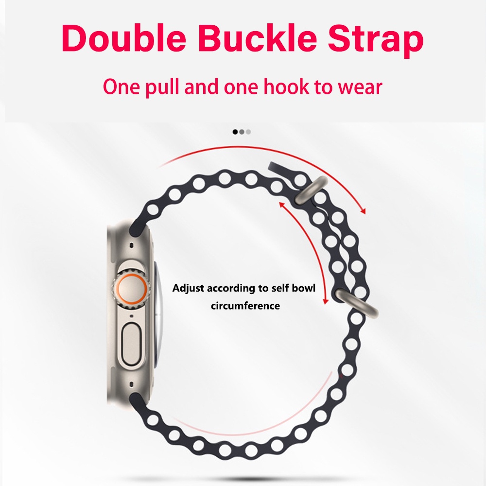 NEW Ocean strap For Smart Watch band series 10 ultra 46mm 49mm 45mm ...