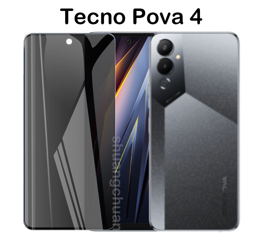 Tecno Pova 4 full screen coverage Anti peeping tempered film Tecno Pova neo Pova 2 pova 3 Pova ...