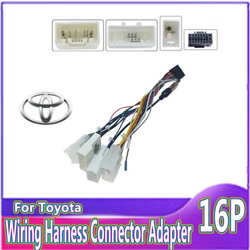 16Pin 4 Terminal Connector Speaker Wire Harness Car Head Unit for ...