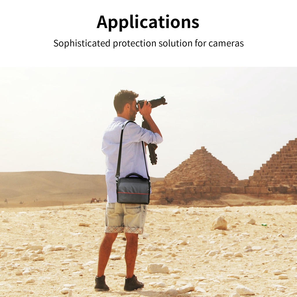 Selens Waterproof DSLR Travel Camera Bag Shoulder Lens Carry Case for ...