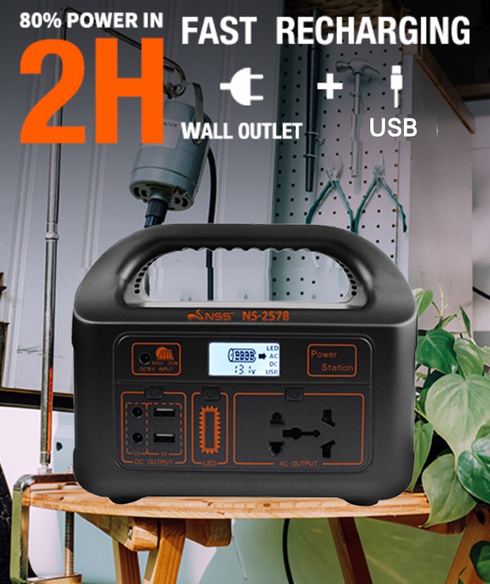NSS Portable Power Station Explorer 220V/150W Solar Generator Backup ...