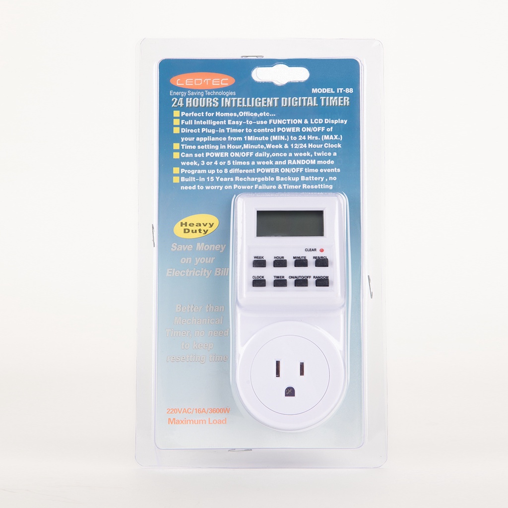 LEDTEC Digital Timer for Cooking Appliance, Electric Fan, and other ...