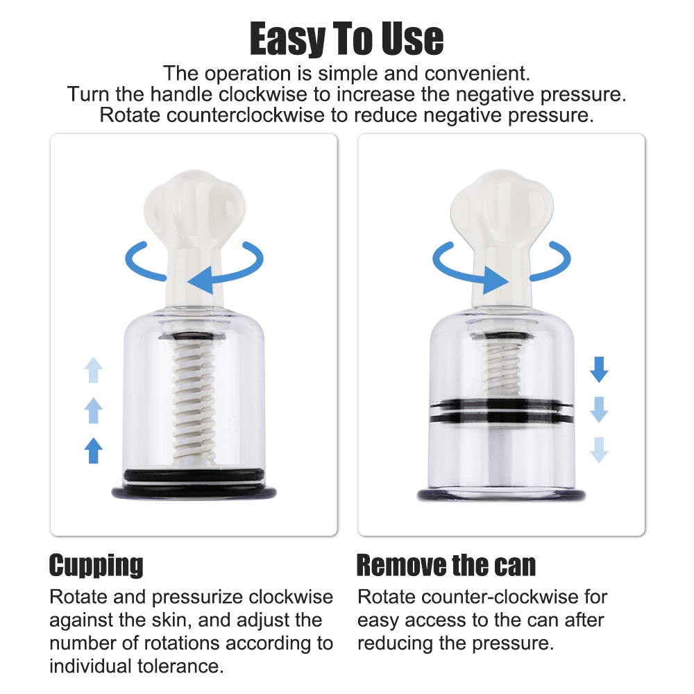 4 Size Rotating Handle Vacuum Body Massage Anti Cellulite Acupuncture ...