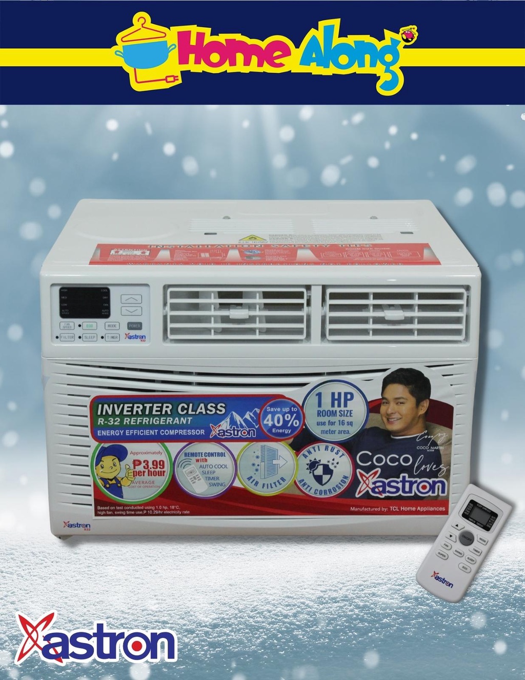 Astron 1.0hp Air Conditioner Inverter-Class | Digital | With Remote ...