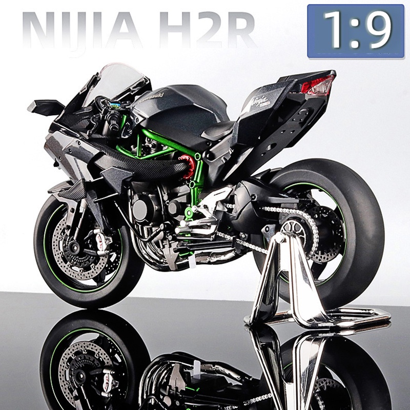 1:9 Large Scale Motor Kawasaki Ninja H2R Alloy Diecast Motorcycle Model ...