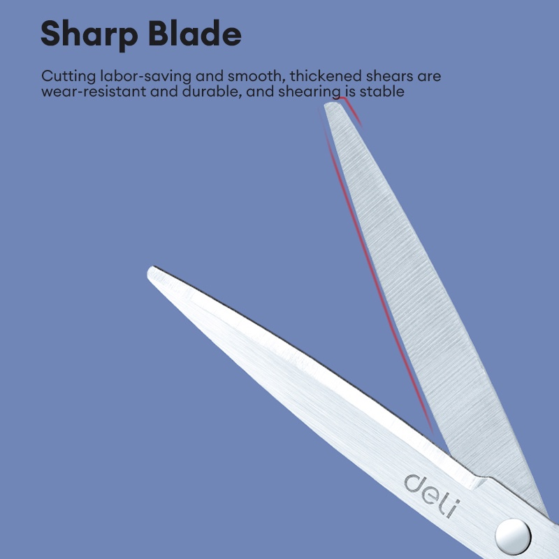 Deli E6009 Multifunction Stainless Steel Scissors Office Scissor ...