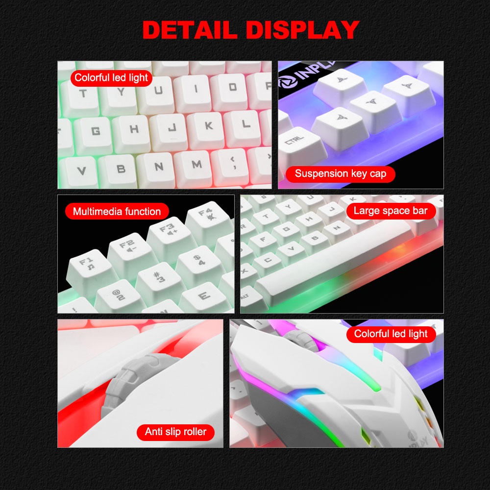 Inplay STX200 | White Keyboard and Mouse Bundle | White | Inplay by EJD ...