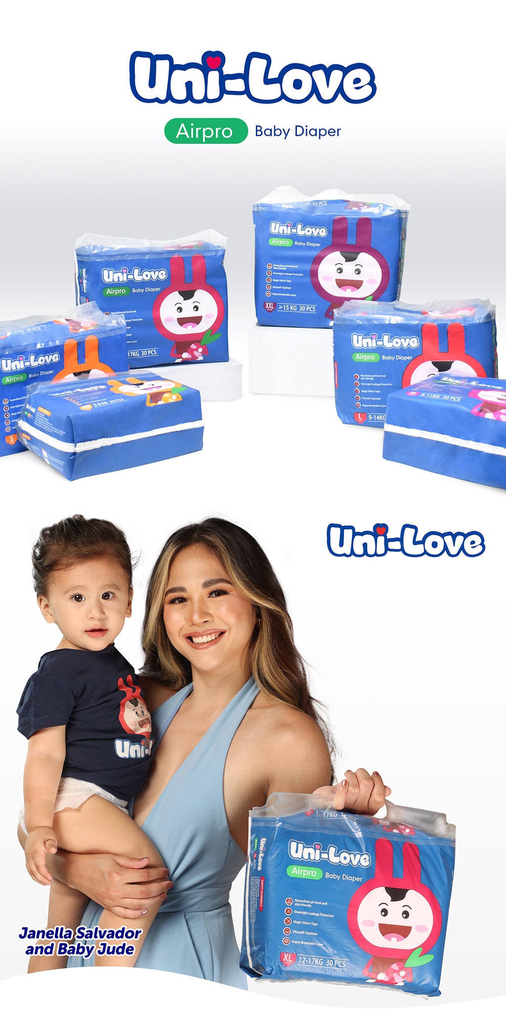 Uni-love Airpro Baby Diaper 30's Newborn Pack of 1 | Shopee Philippines